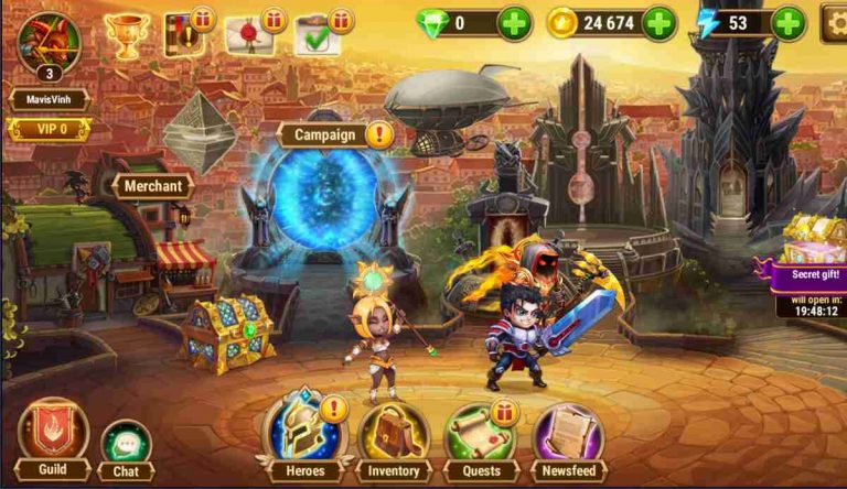 Hero Wars MOD APK 1.265.000 [Menu LMH, Damage, Skills]